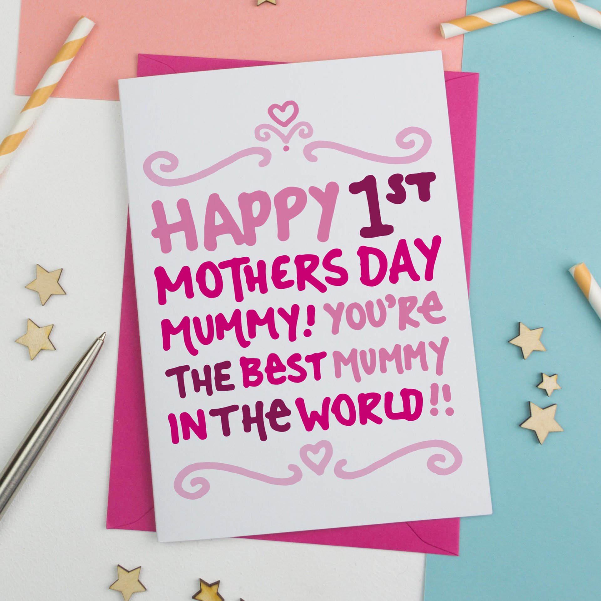 Happy First Mothers Day Card - Perfect for new mums on mothers day