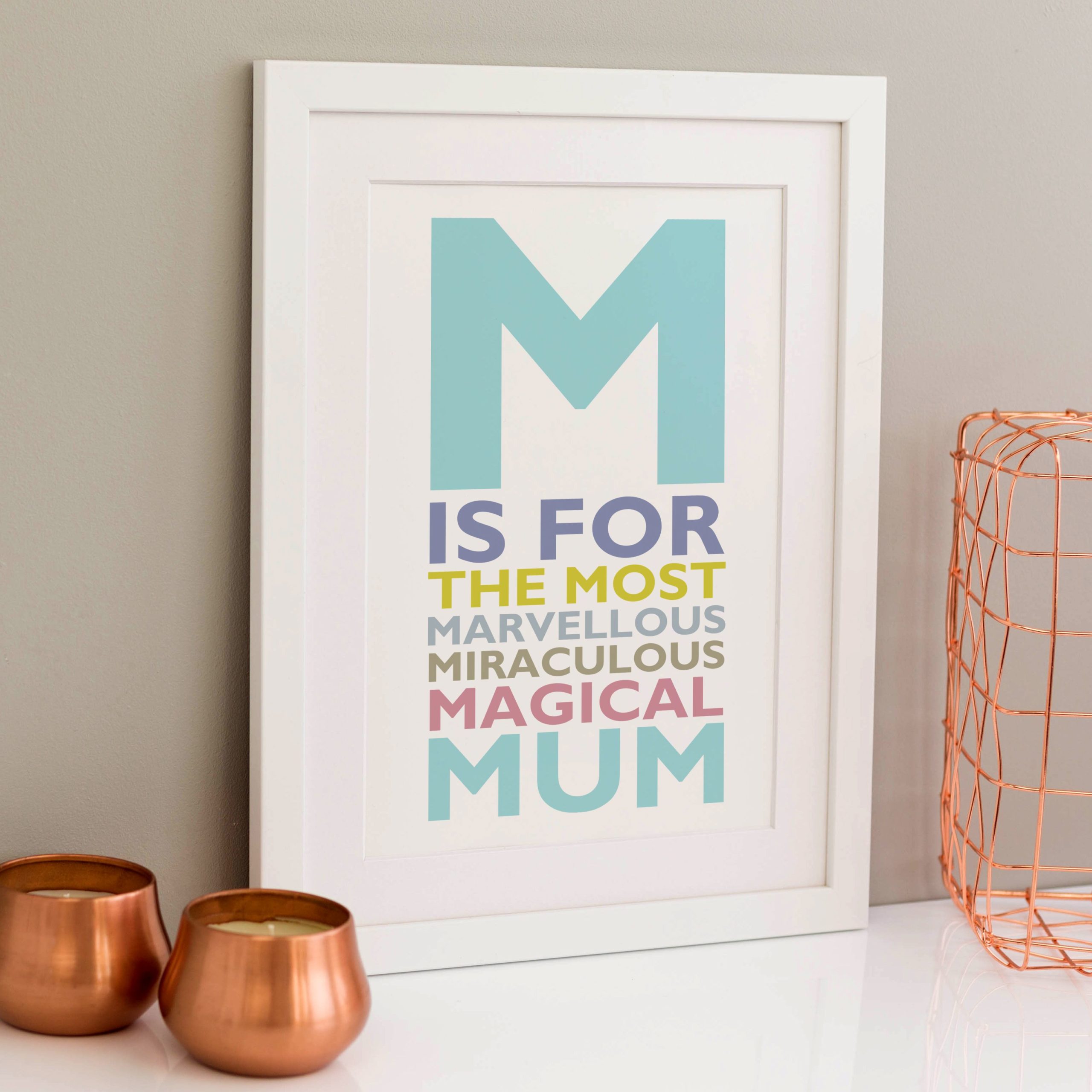 M is for Mother print - A is for Alphabet