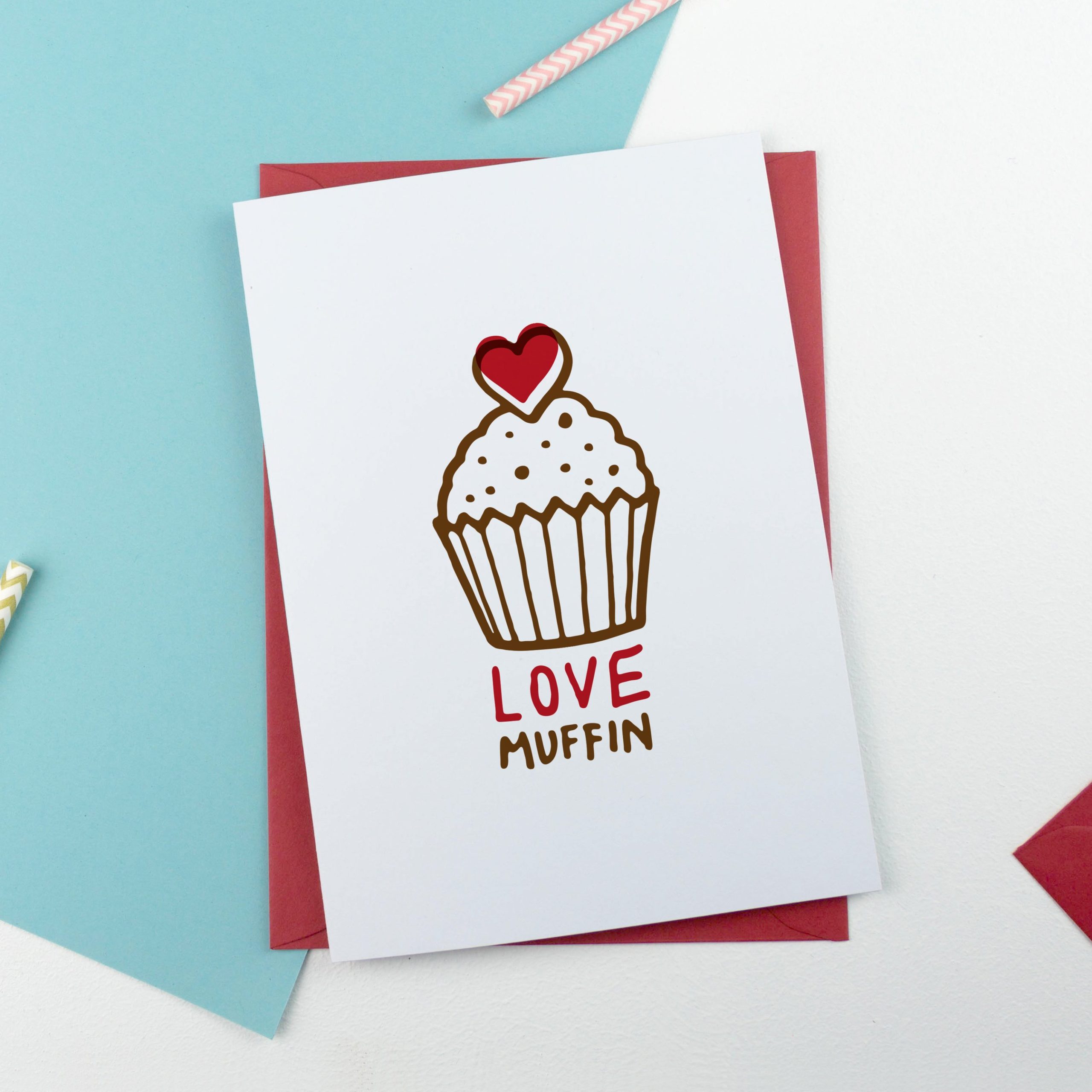Love Muffin Card | greetings card | Anniversary Card | Love Card