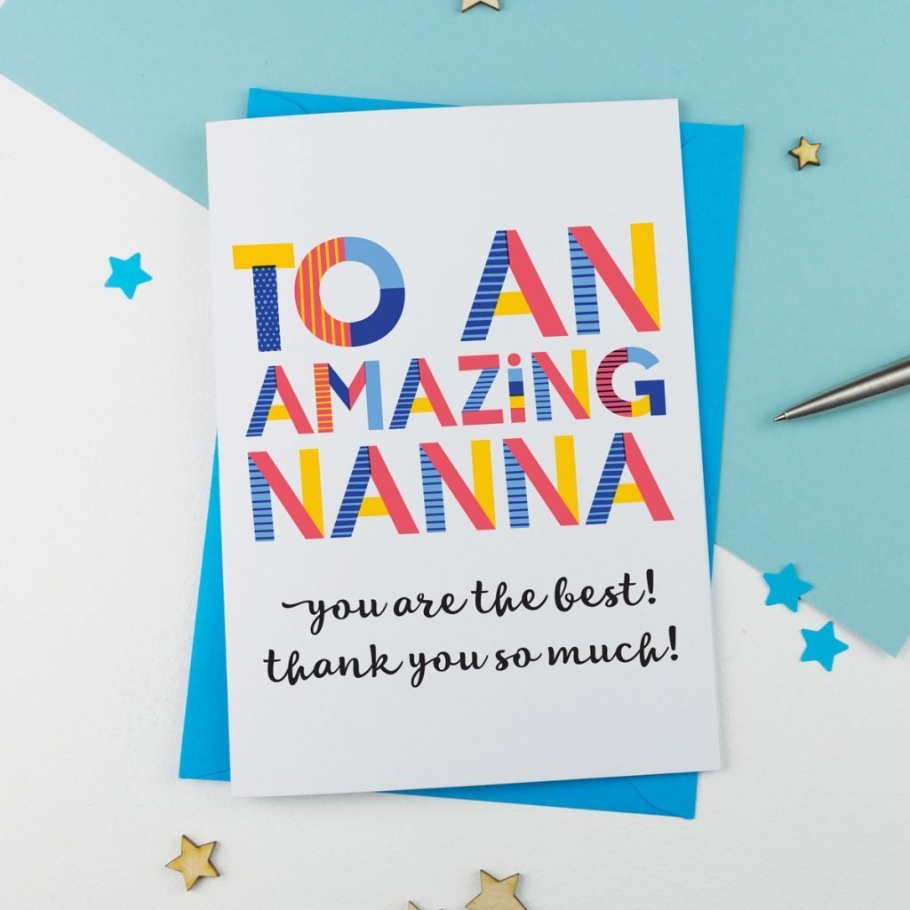 Amazing Nan, Nanna, Nanny Card - Personalised Card - All Purpose