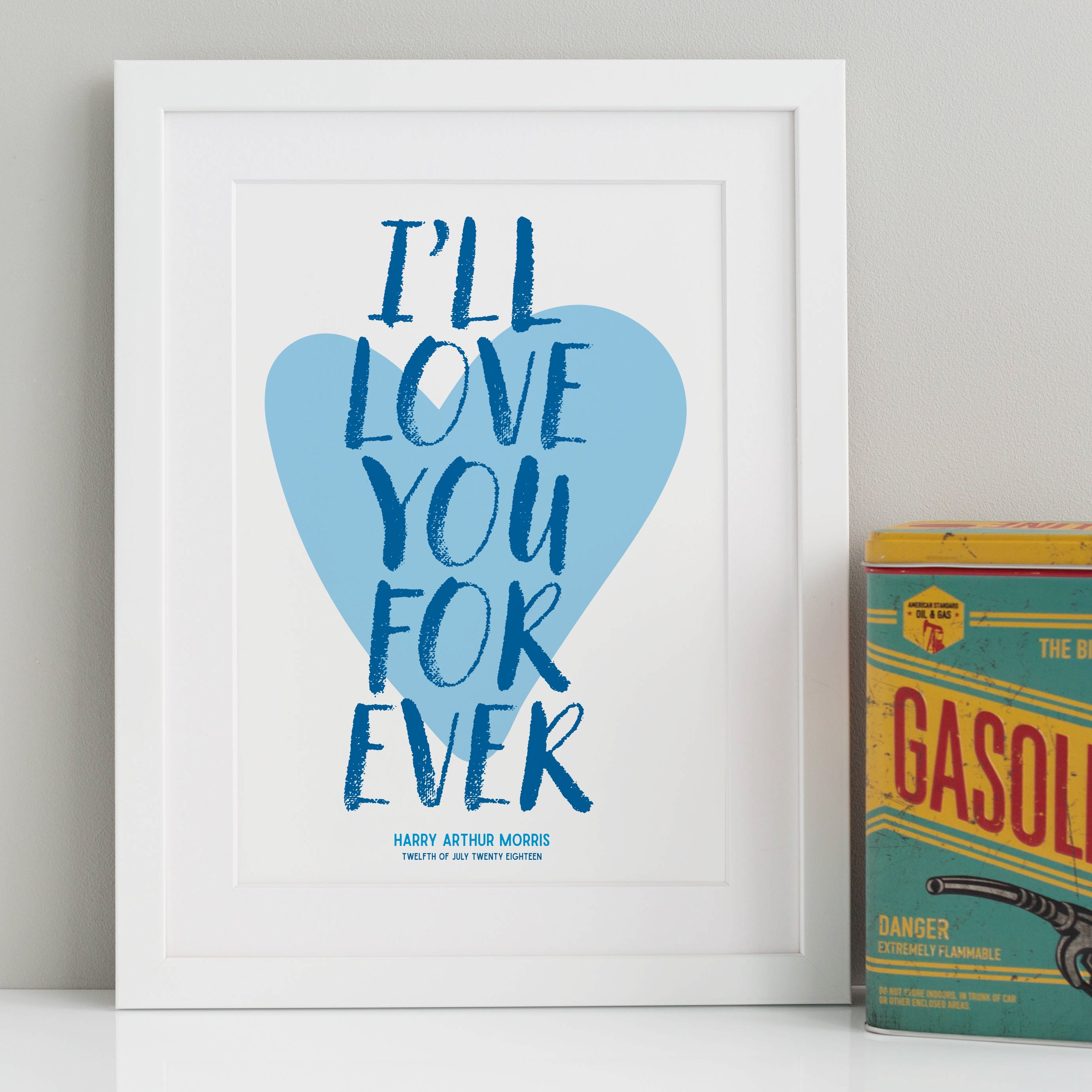 I'll love you forever print - A is for Alphabet - A wonderful romantic ...