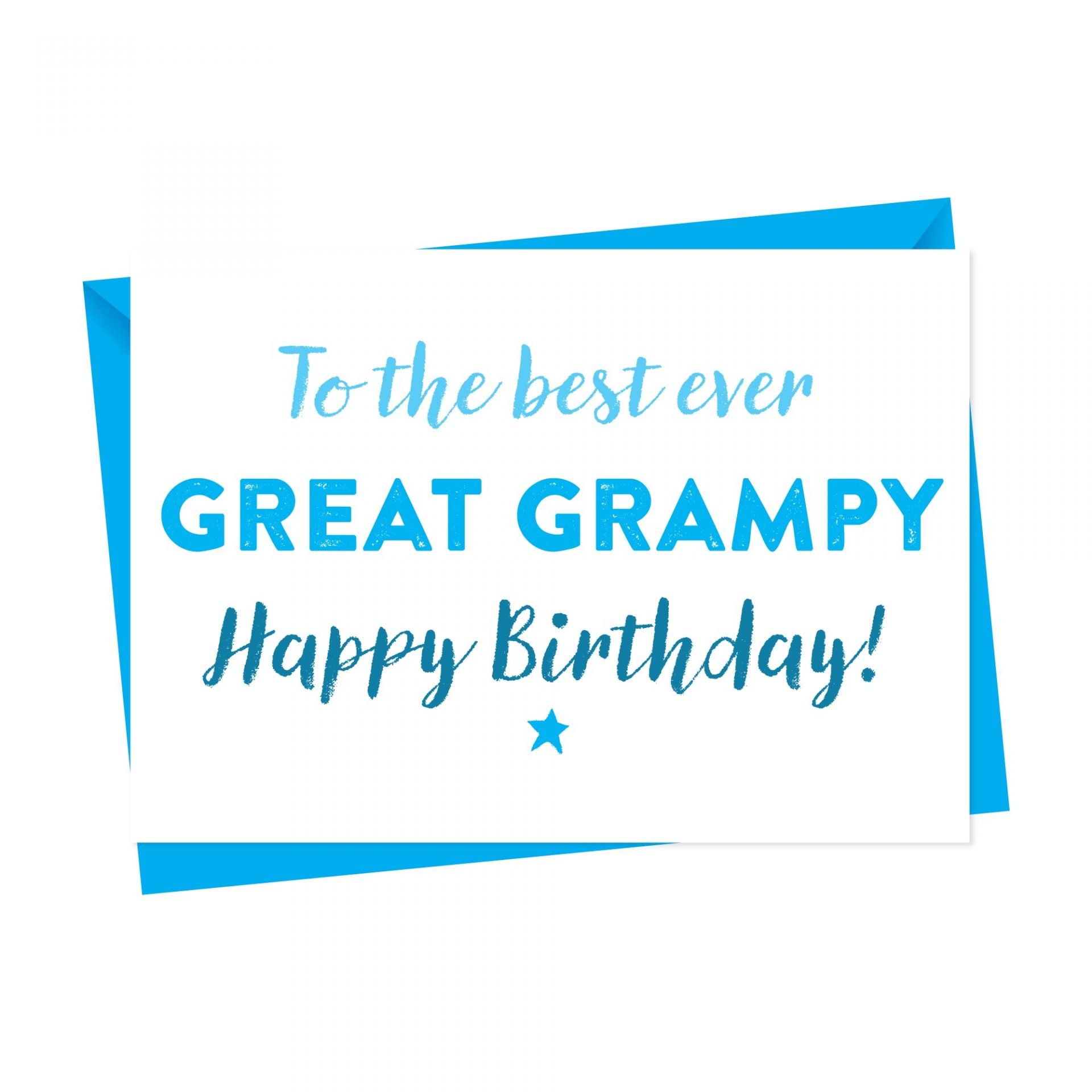 Canvas Birthday Card For Great Gramps - A is for Alphabet