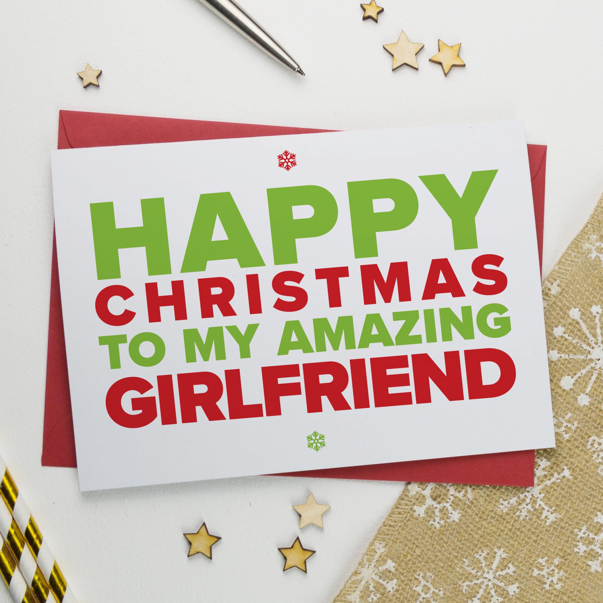 Christmas Card for An Amazing Girlfriend - AisforAlphabet