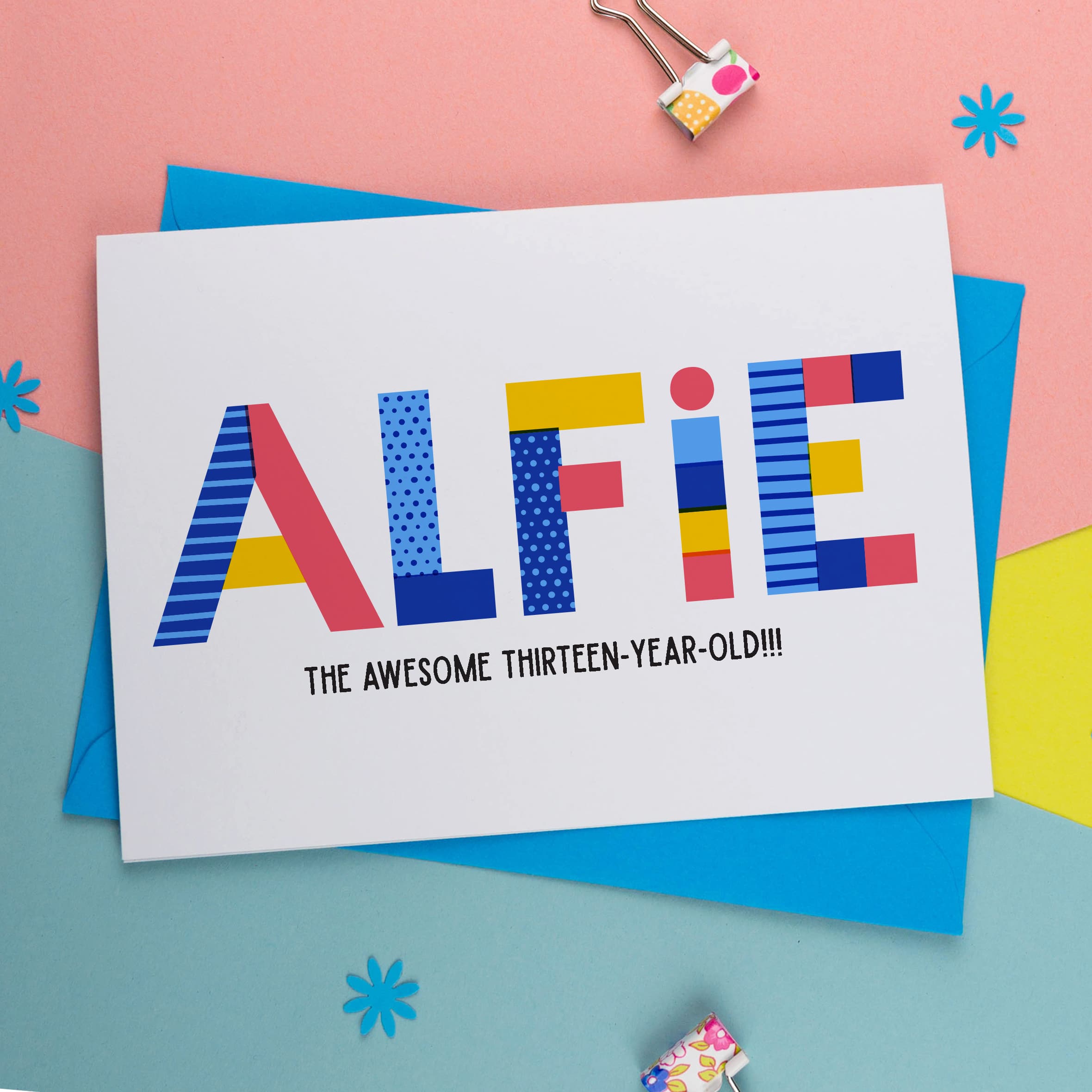 Typographic Name Card - A is for Alphabet